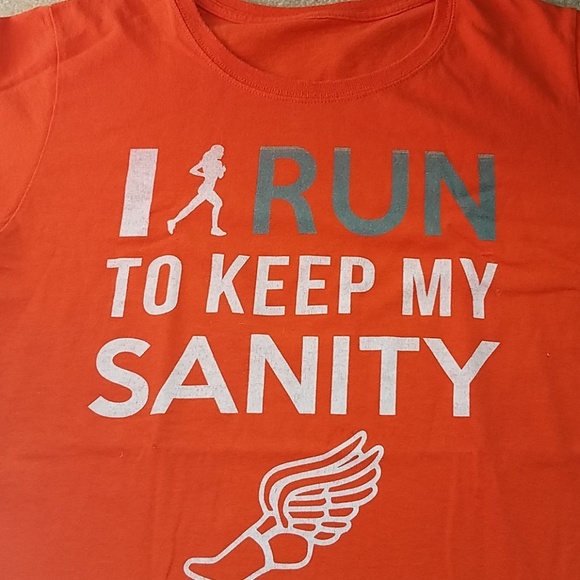 Tops | 2 Graphic Running Tee Shirts | Poshmark